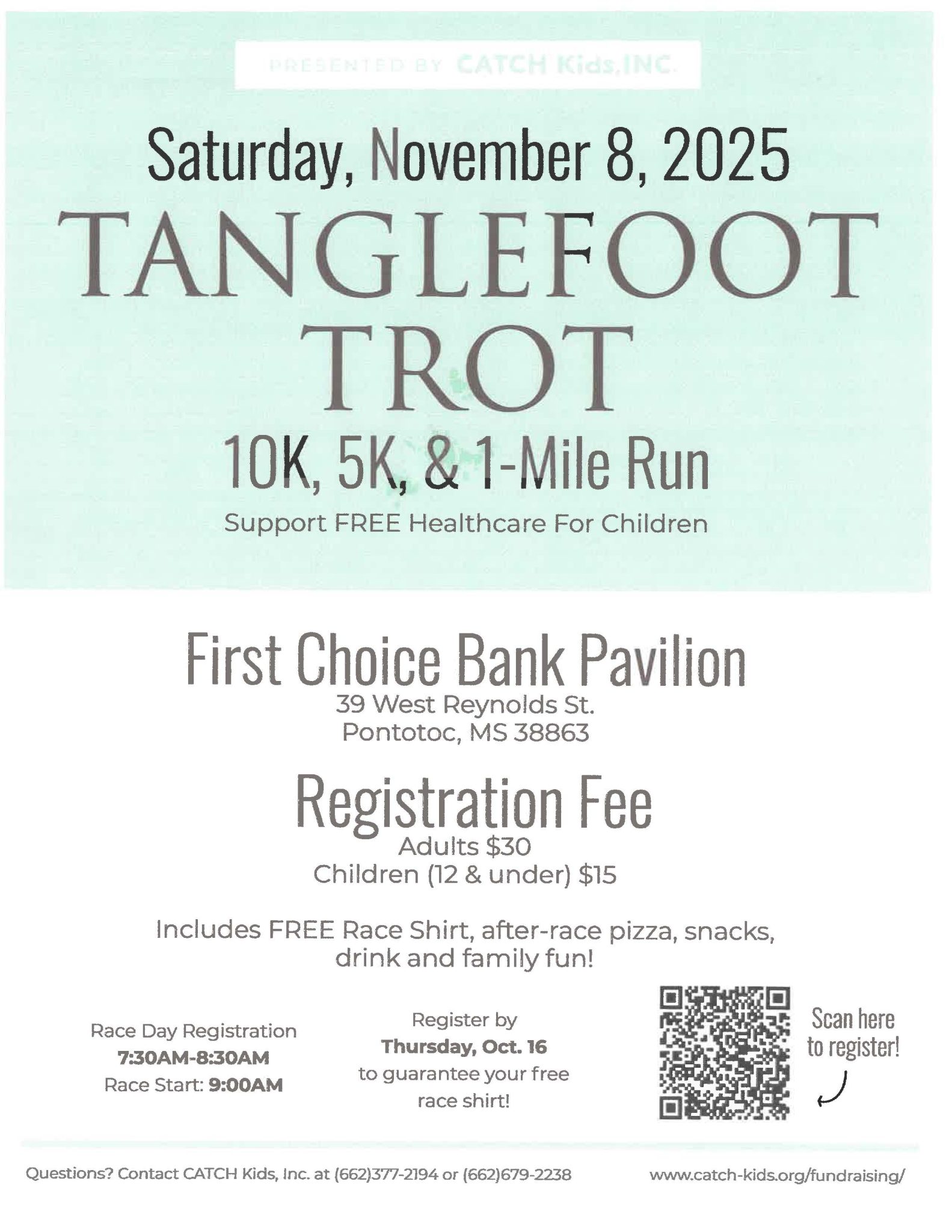 2025 CATCH KIDS Tanglefoot Trot - November 8, 2025 | Tanglefoot Trail®